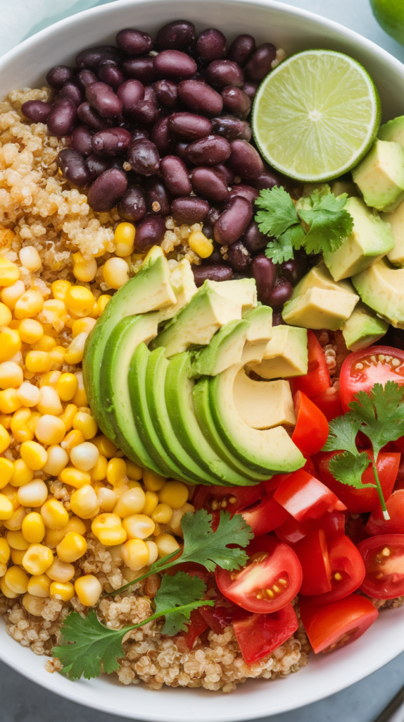 Healthy Quinoa and Black Bean Protein Bowl – My Budget Recipes