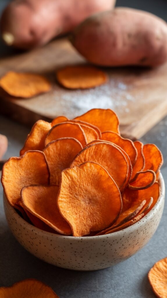 Crispy Dehydrated Sweet Potato Chips Recipe – My Budget Recipes