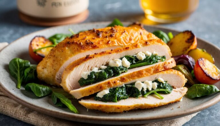 Spinach and Feta Stuffed Chicken Breasts – My Budget Recipes