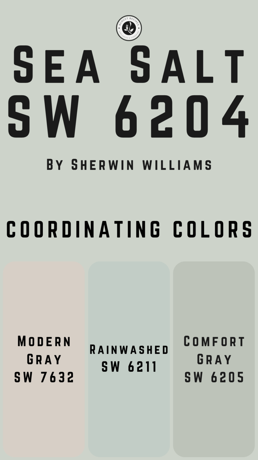 Sea Salt by Sherwin Williams SW 6204: A Refreshing Coastal Hue for Your ...