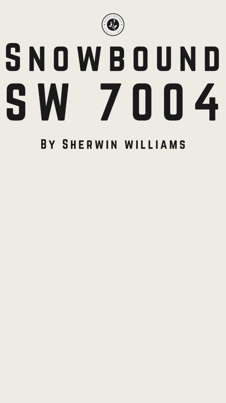 Snowbound by Sherwin Williams SW 7004: The Perfect White Paint for Your ...