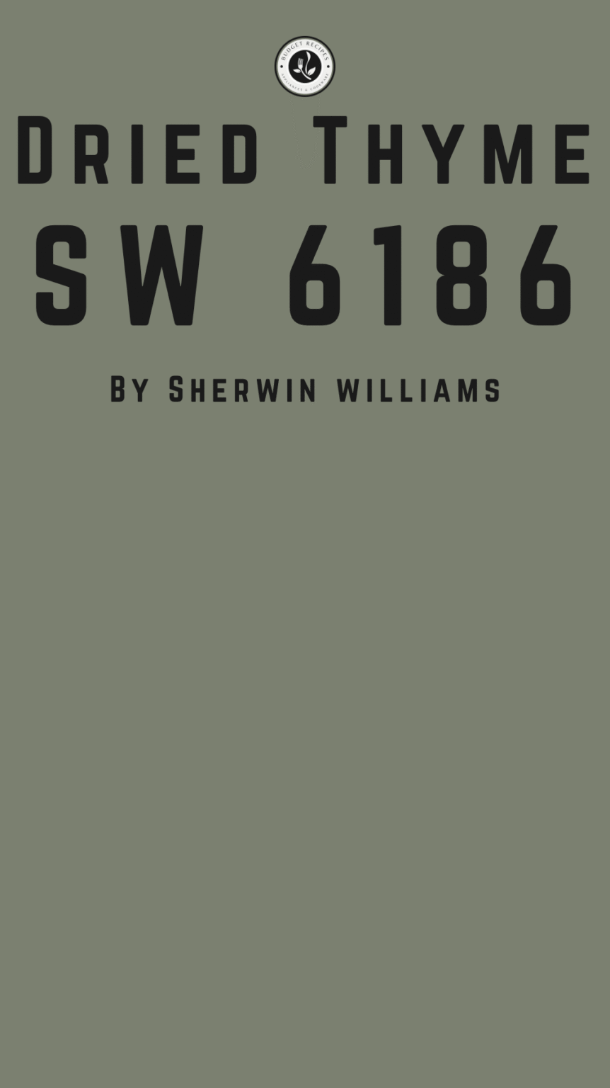 Dried Thyme by Sherwin Williams SW 6186: A Versatile Green for Cozy ...