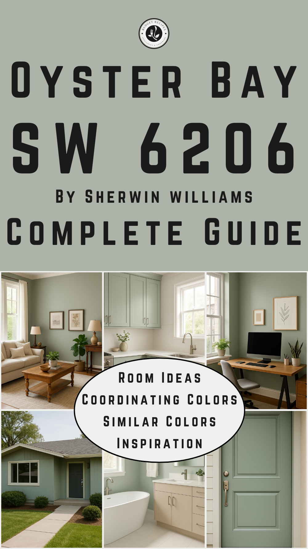 Oyster Bay by Sherwin Williams SW 6206: A Serene Green for Every Space ...
