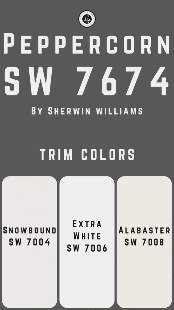 Peppercorn by Sherwin Williams SW 7674: A Versatile and Stylish Paint ...