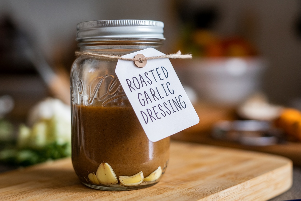 Roasted Garlic Dressing Recipe – My Budget Recipes