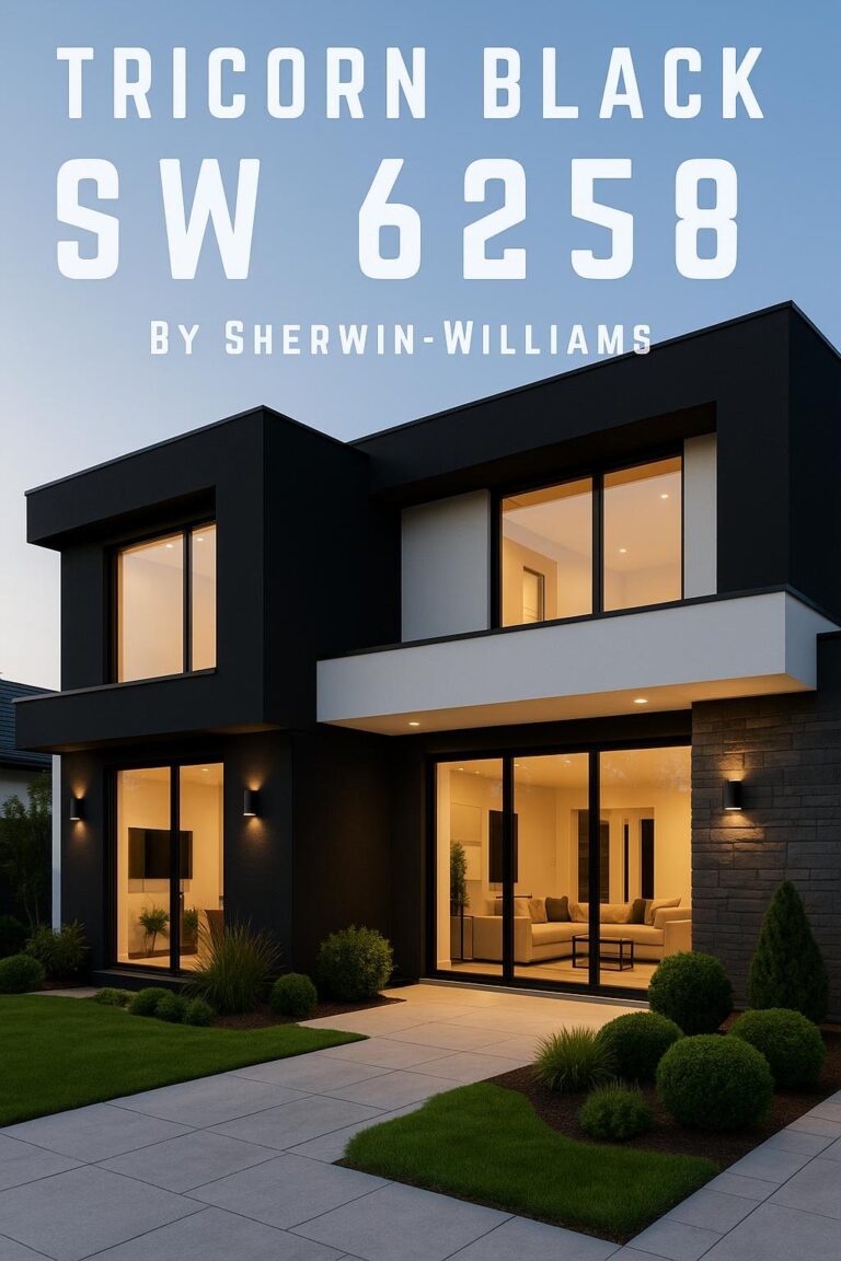 Tricorn Black by Sherwin Williams SW 6258: The Perfect Bold Black Paint ...