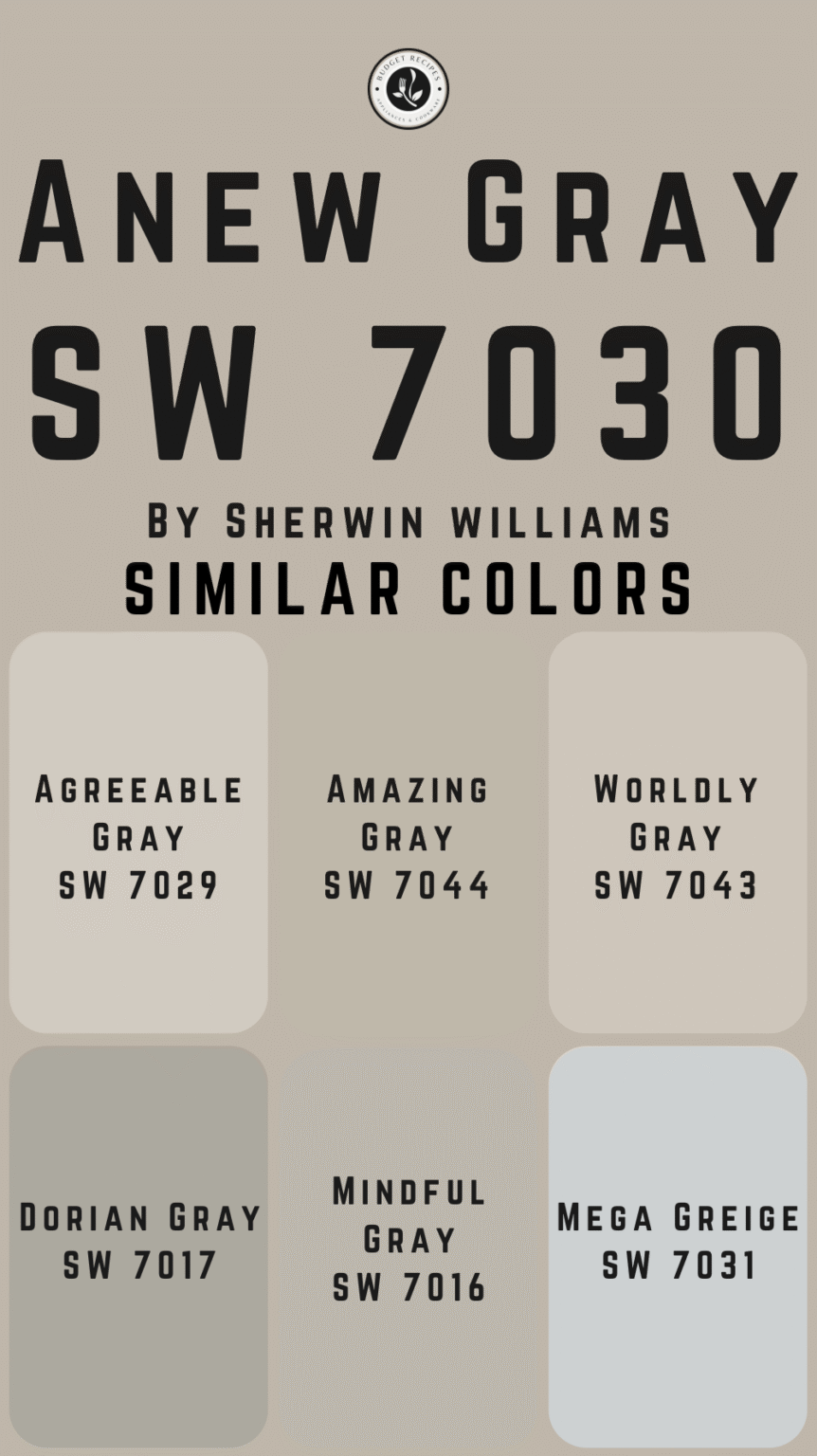 Anew Gray by Sherwin Williams SW 7030: A Complete Color Guide – My Budget Recipes
