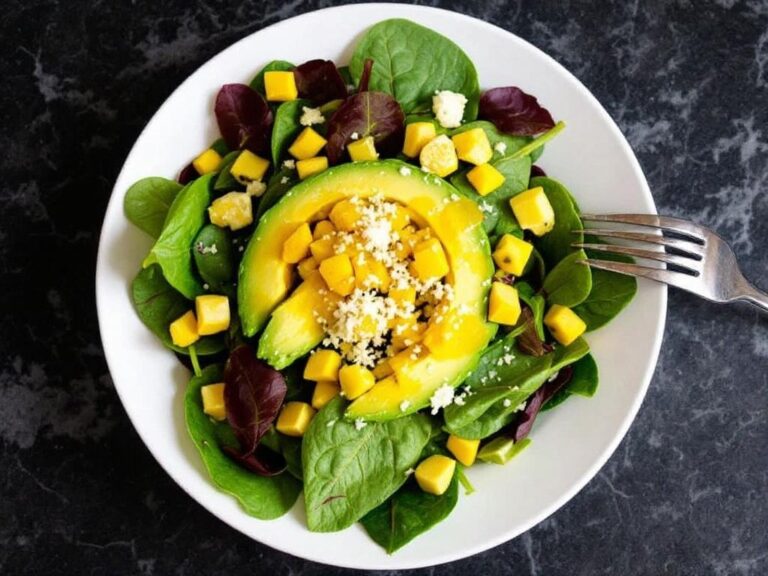 Avocado Spinach Salad with Citrus Dressing – My Budget Recipes