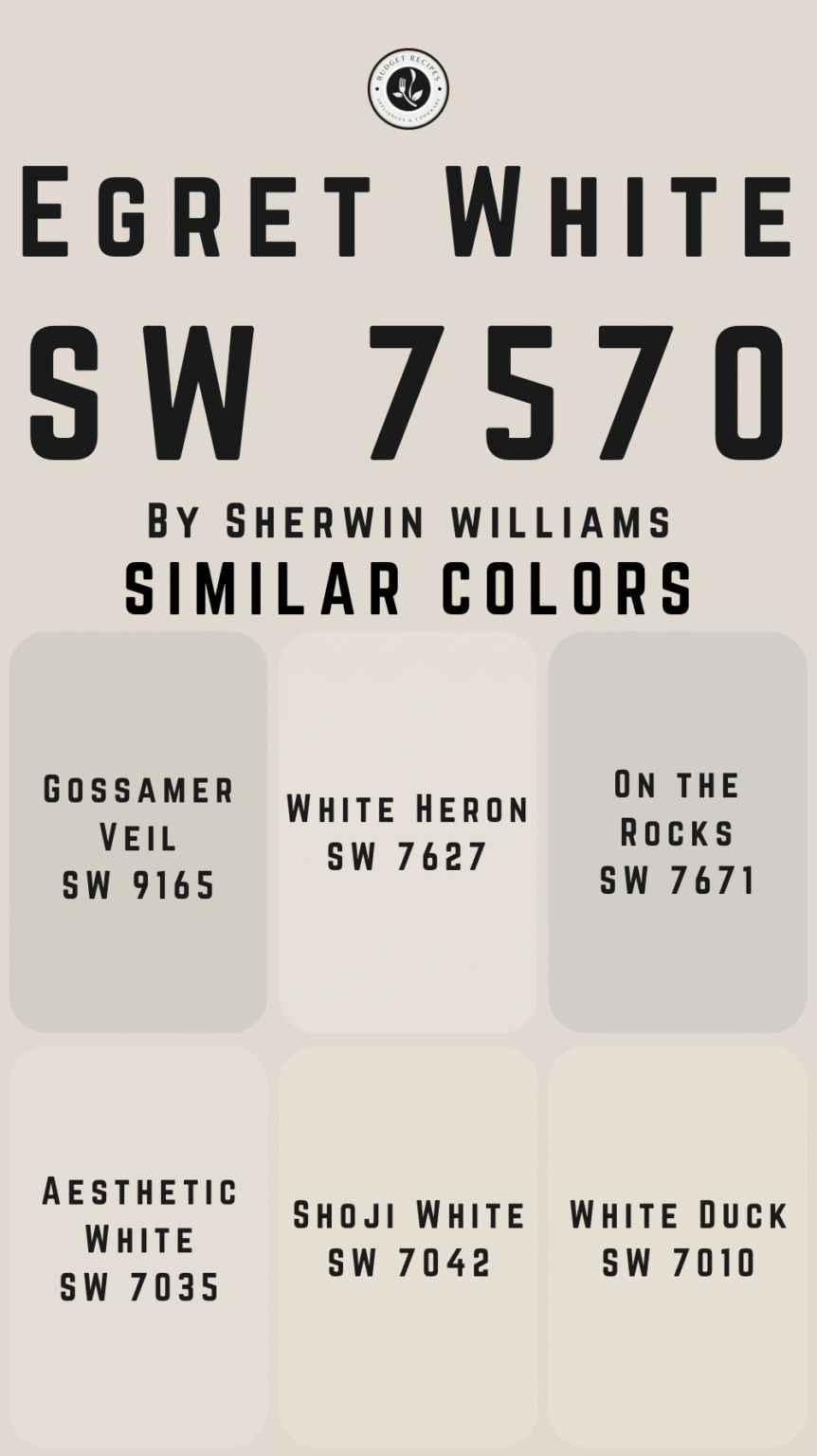 Egret White by Sherwin Williams SW 7570: Guide & Color Tips – My Budget ...