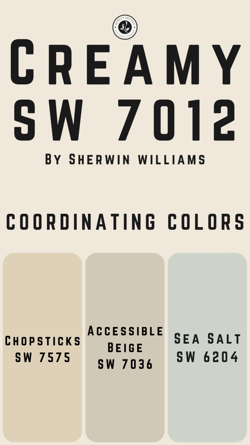 Creamy by Sherwin Williams SW 7012: Detailed Color Guide – My Budget ...