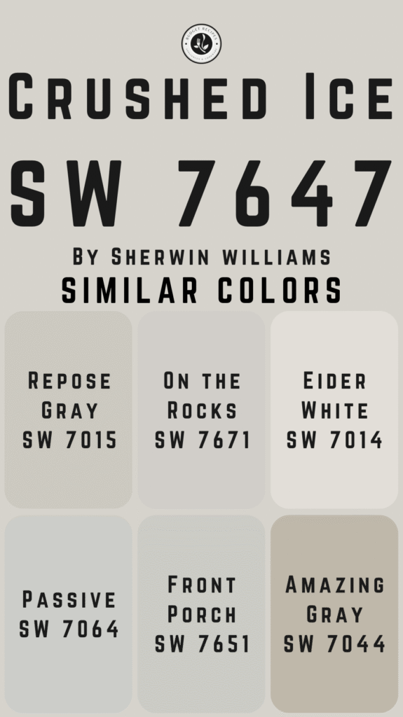 Crushed Ice by Sherwin Williams SW 7647: Color Guide & Comparisons – My ...