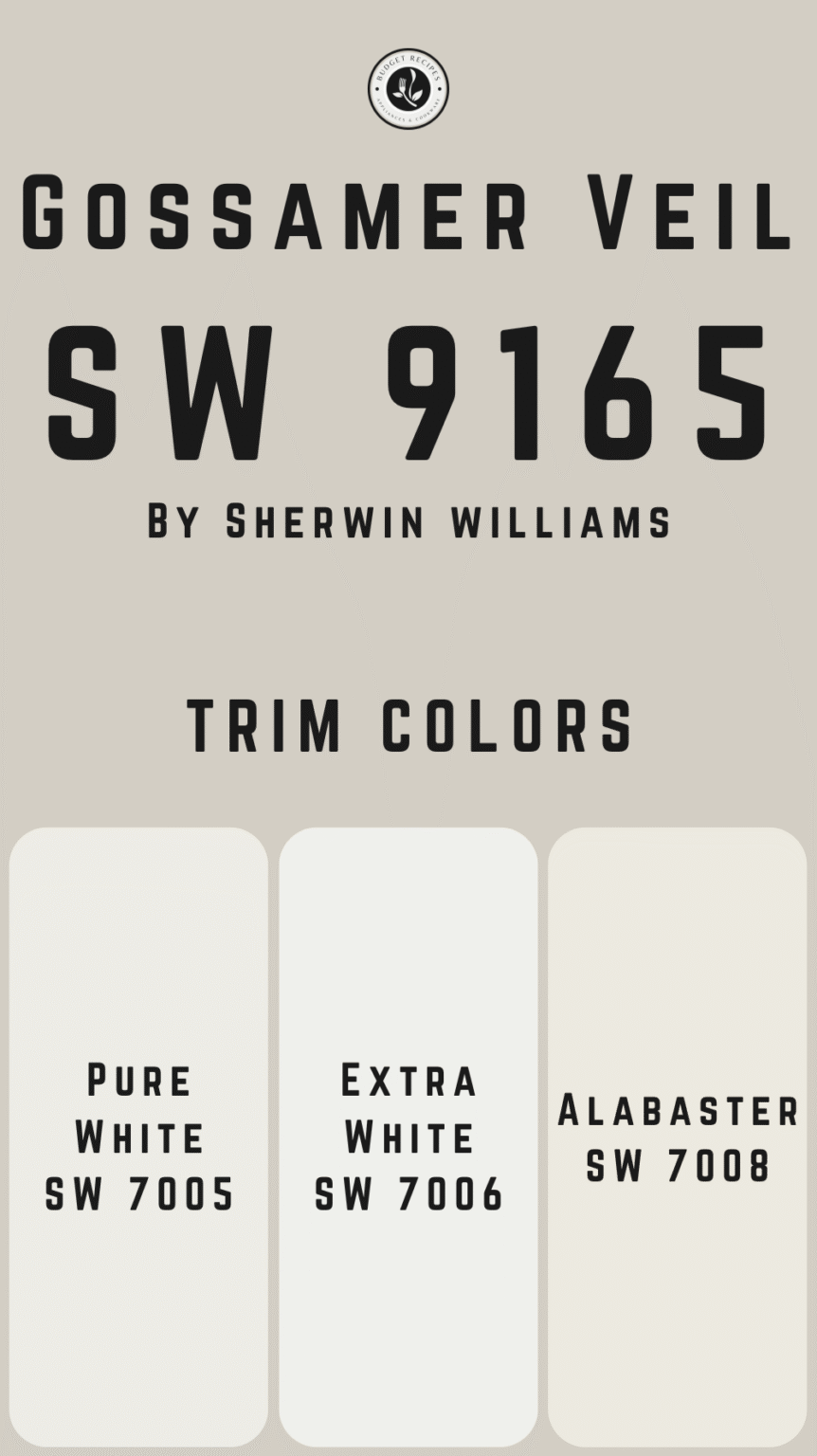 Gossamer Veil by Sherwin Williams SW 9165: Complete Color Guide – My ...