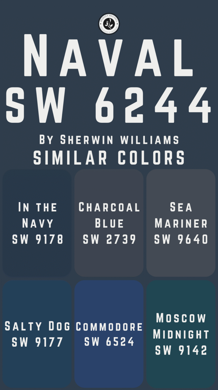 Naval by Sherwin Williams SW 6244: Color, Undertones & More – My Budget ...