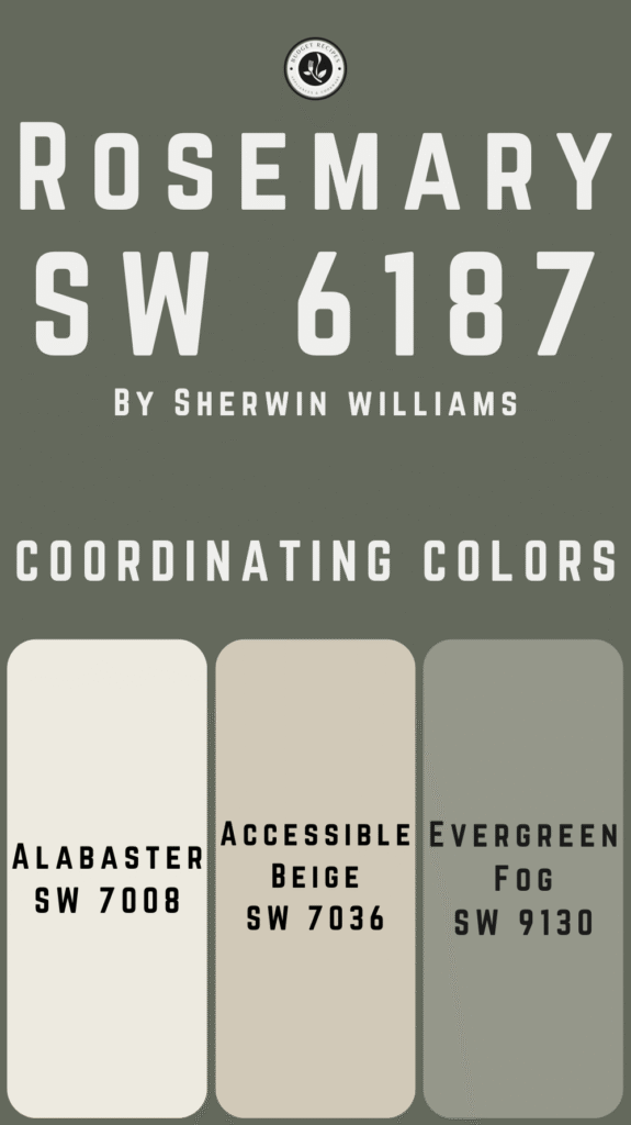Rosemary by Sherwin Williams SW 6187: Color Guide & Comparisons – My ...