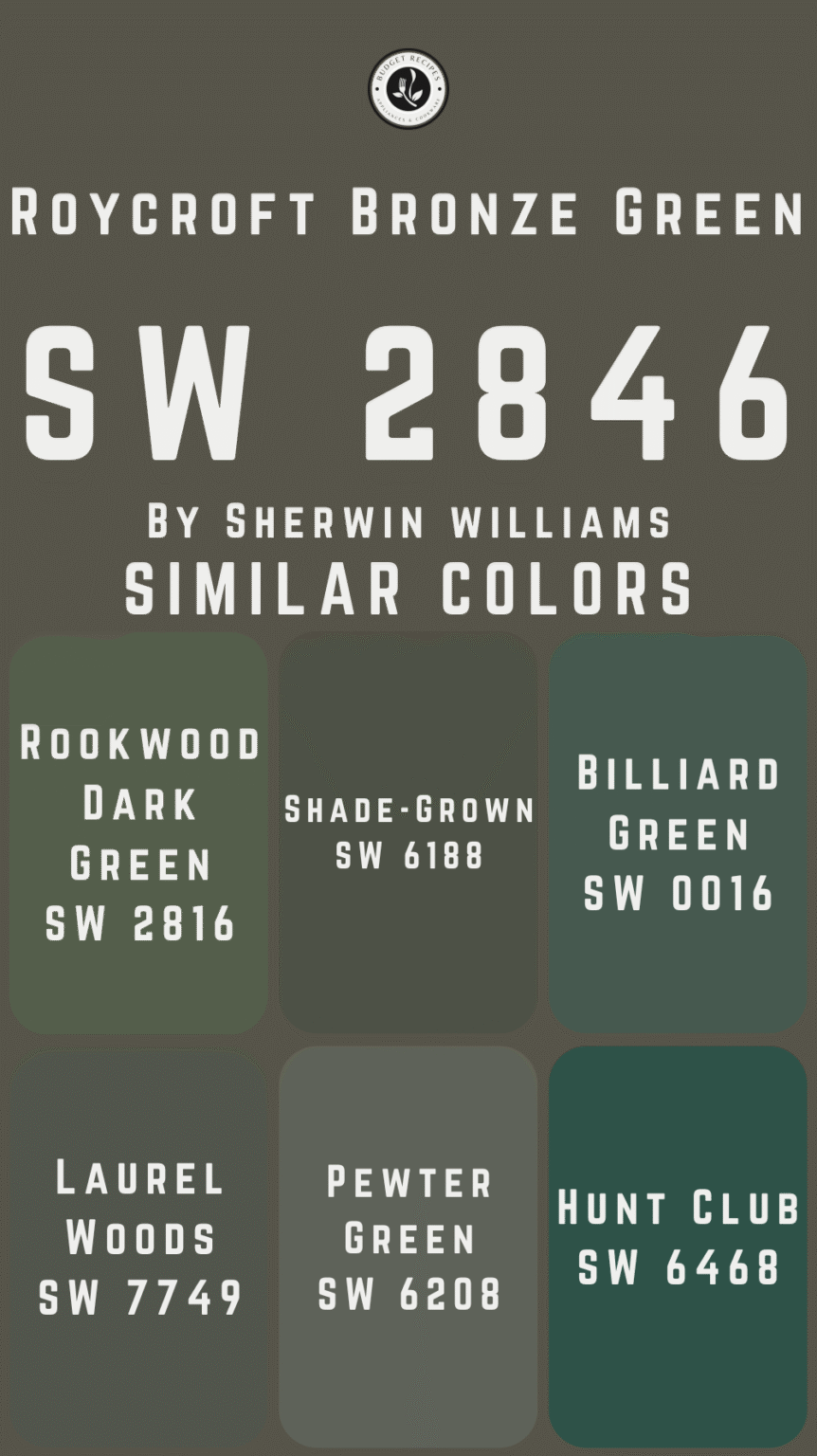 Roycroft Bronze Green by Sherwin Williams SW 2846: Color Guide – My ...