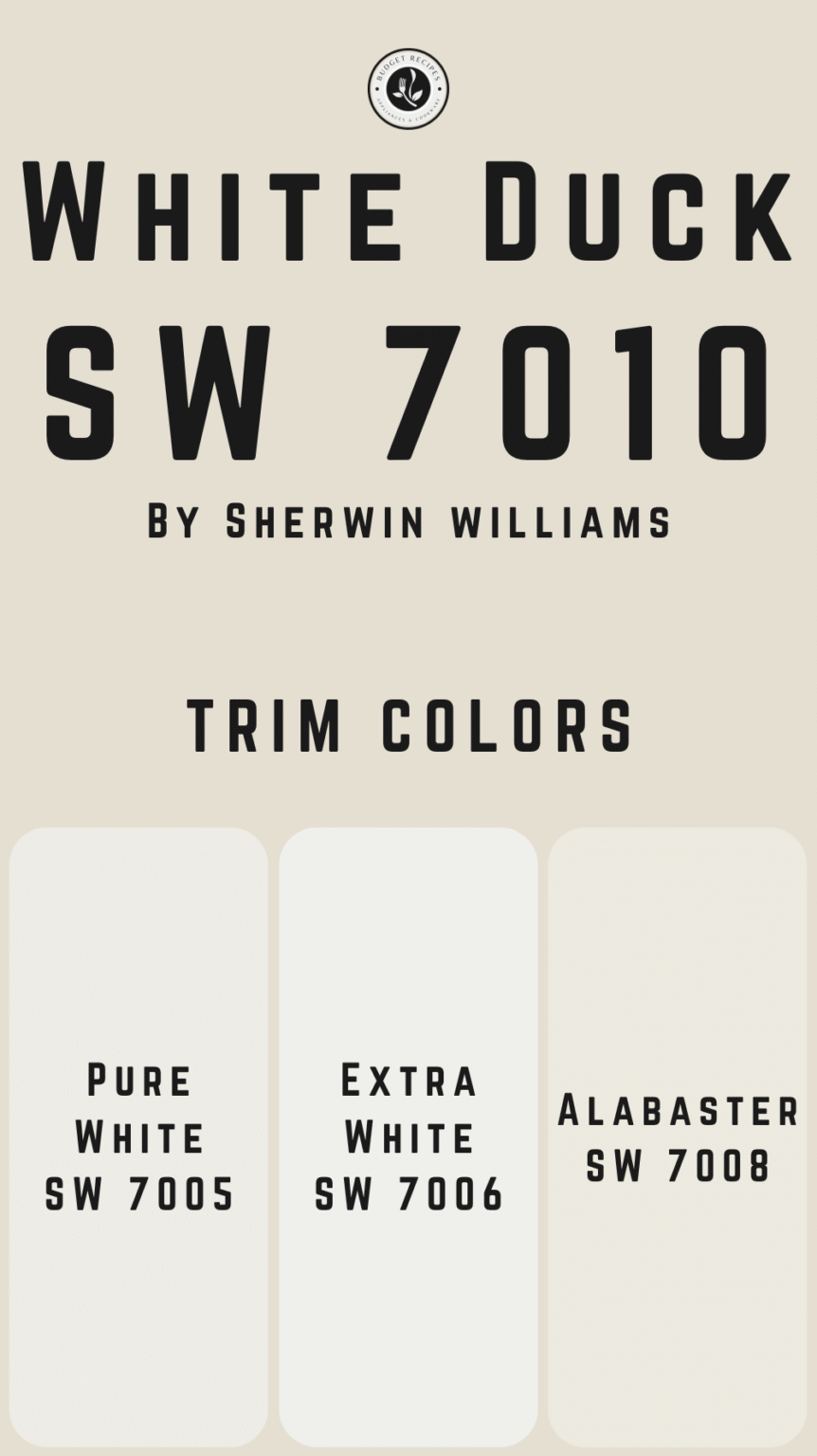 White Duck by Sherwin Williams SW 7010: Color Guide & Tips – My Budget ...