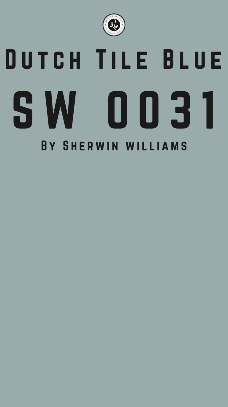 Dutch Tile Blue by Sherwin Williams SW 0031: Color Guide – My Budget ...