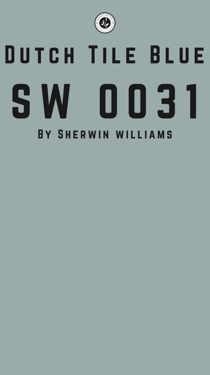 Dutch Tile Blue by Sherwin Williams SW 0031: Color Guide – My Budget ...
