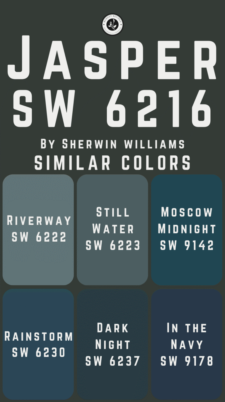 Jasper by Sherwin Williams SW 6216: Color Guide & Comparisons – My ...