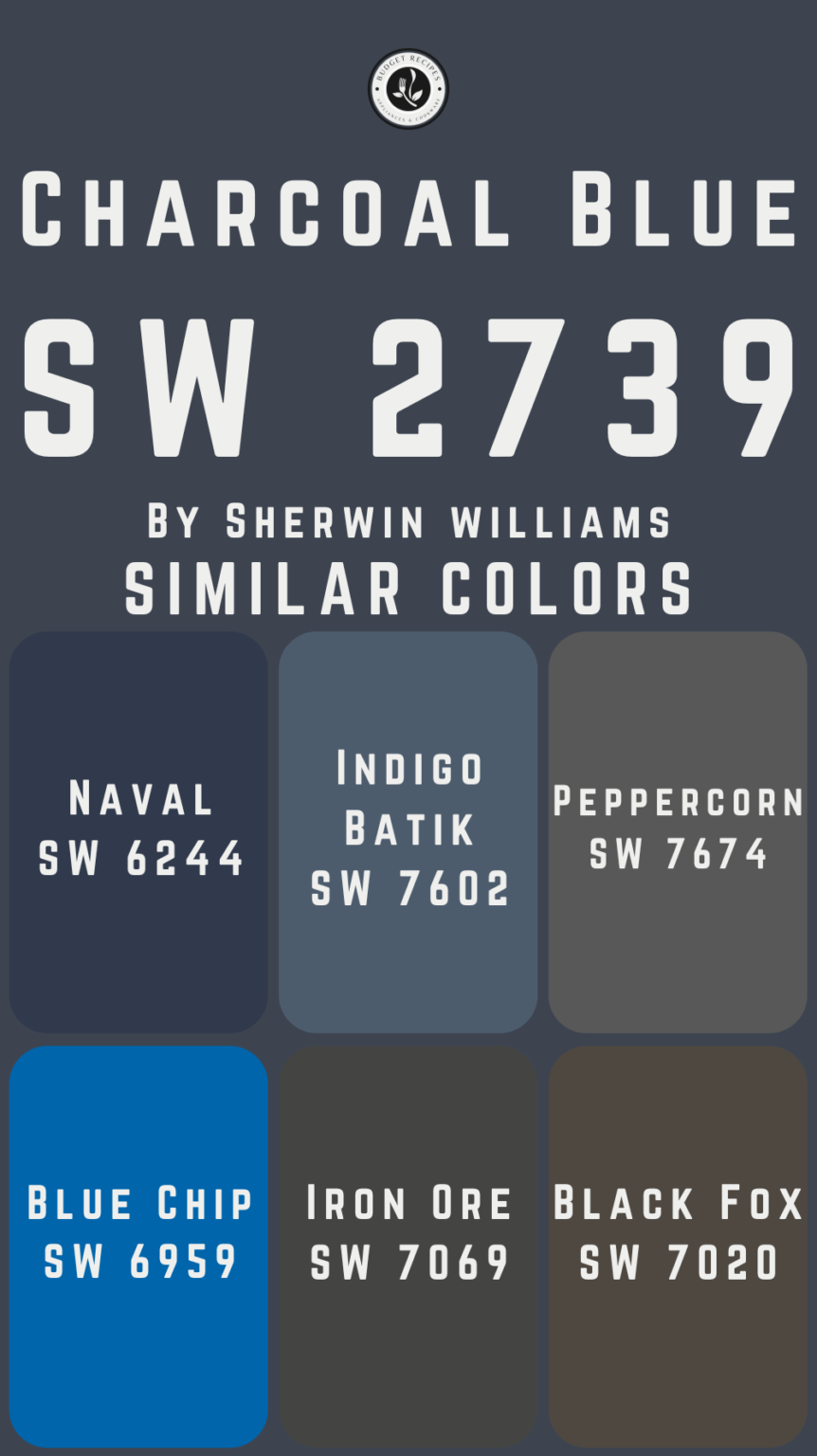 Charcoal Blue by Sherwin Williams SW 2739: Color Guide & Inspiration ...