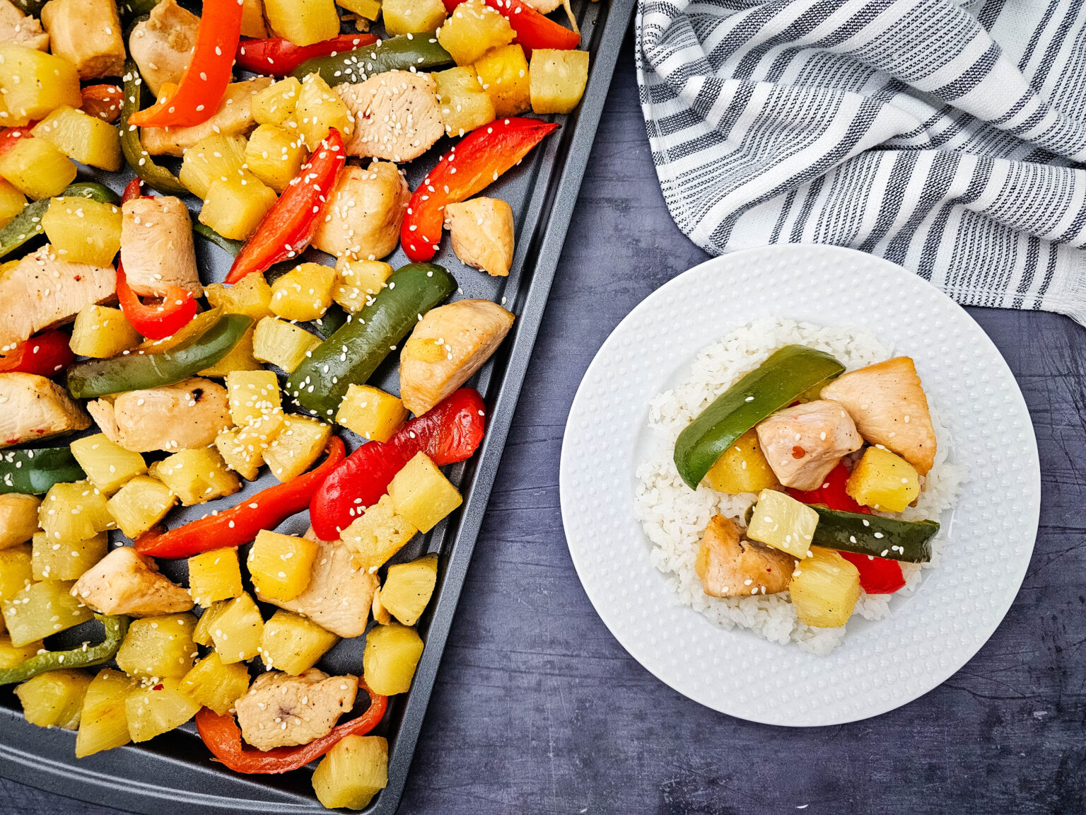Sheet Pan Pineapple Chicken – My Budget Recipes