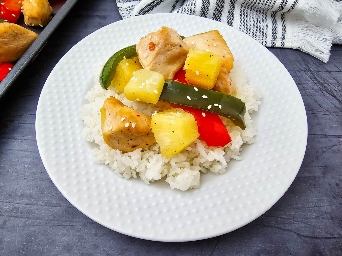 Sheet Pan Pineapple Chicken – My Budget Recipes
